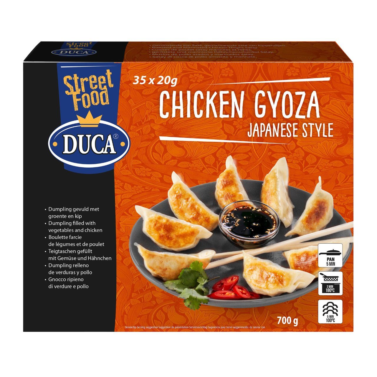 Duca chicken gyoza japanese style 700g